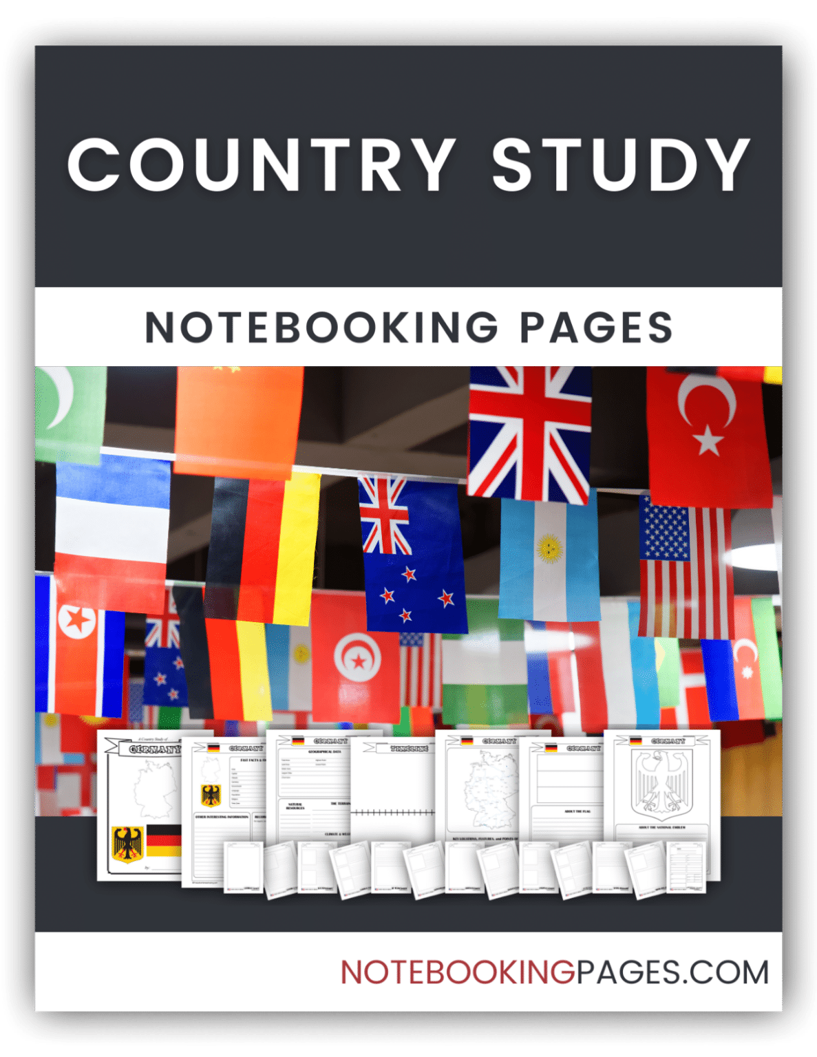 Country Study Notebooking Pages - NotebookingPages.com