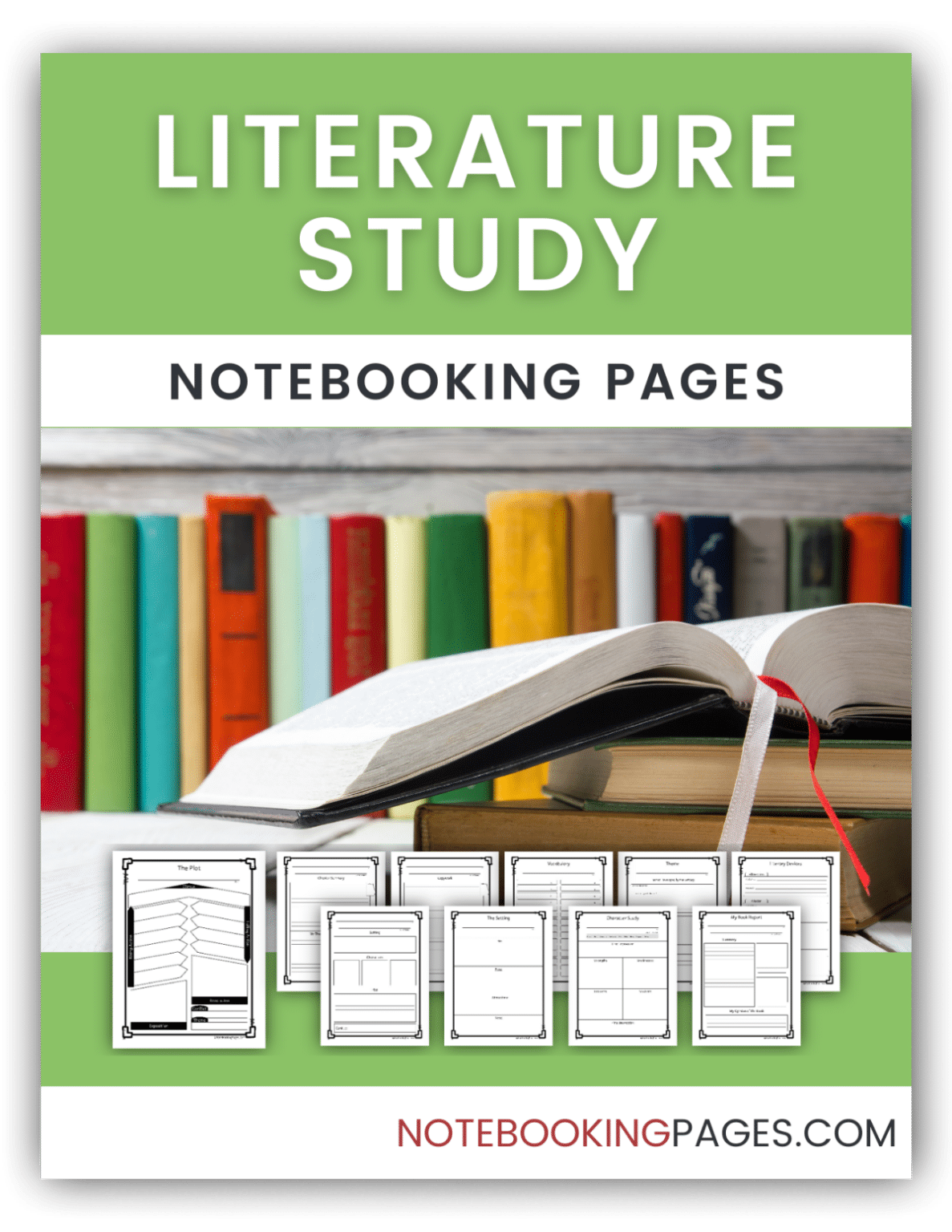 Literature Study (or Book Report) Notebooking Pages - NotebookingPages.com