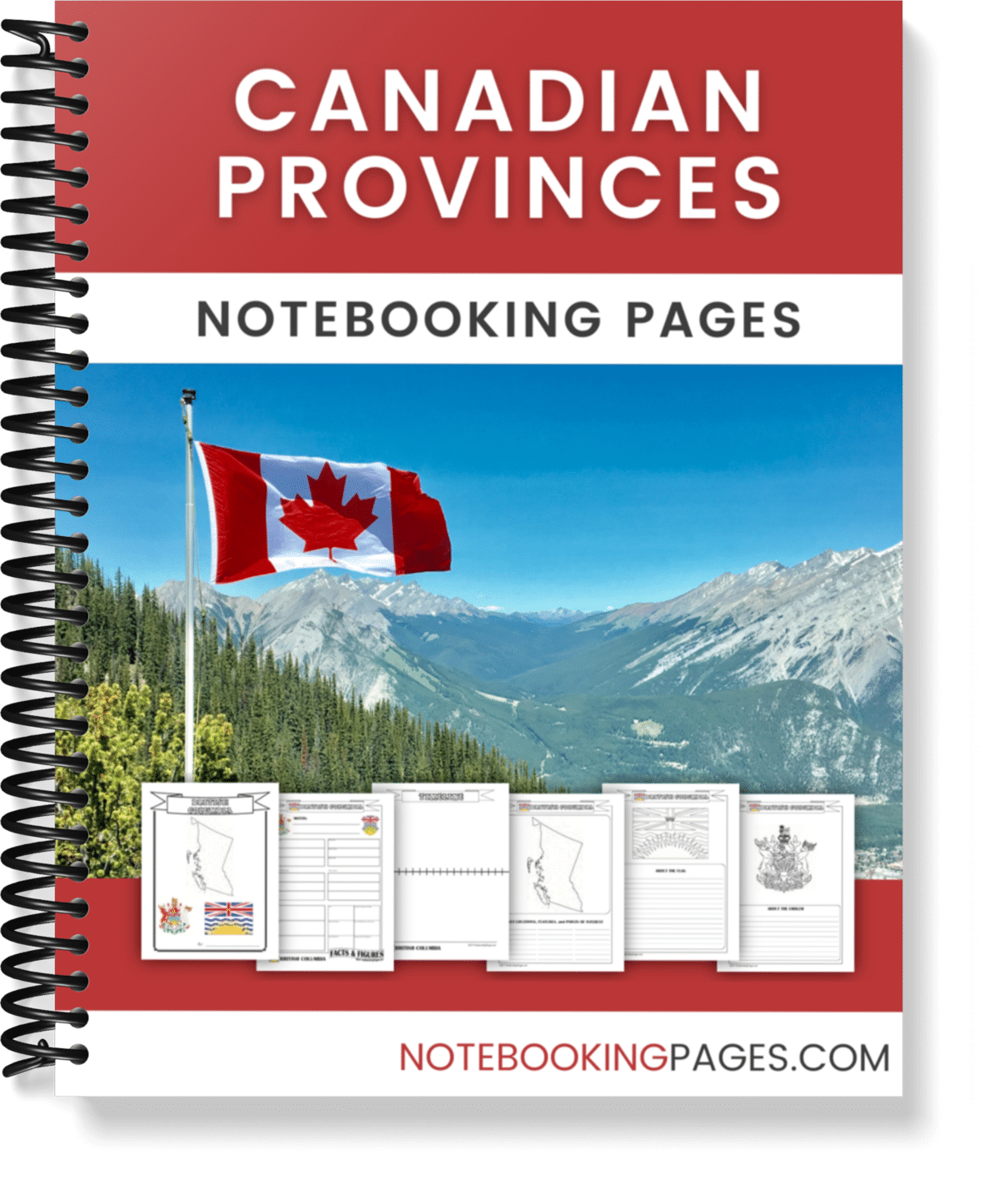 Canadian Province Study Notebooking Pages - NotebookingPages.com